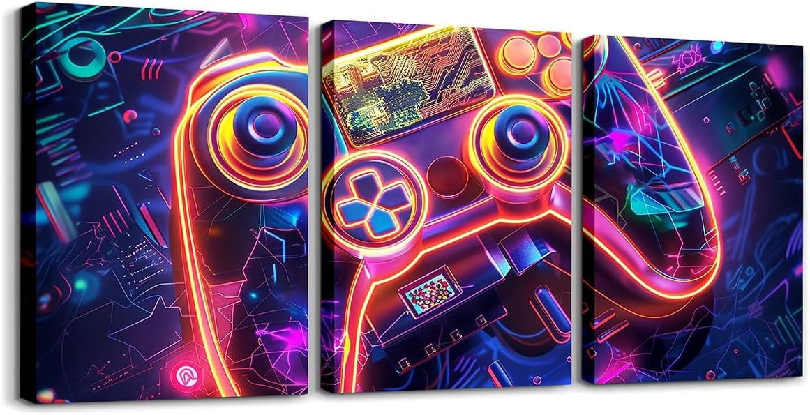 Hieng Gamer Wall Painting Posters and Prints Gaming Picture Wall Decor ...