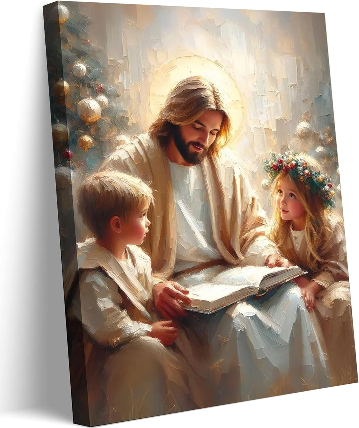 Hieng Jesus Hugging Woman Canvas Wall Art Jesus And Woman Safe In His ...