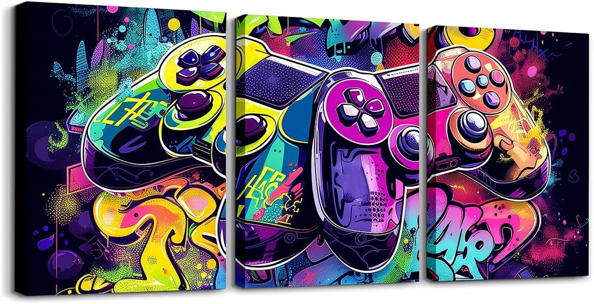 Hieng Kids Graffiti Dirt Bike Wall Paintings Motorcycle Canvas Wall ...