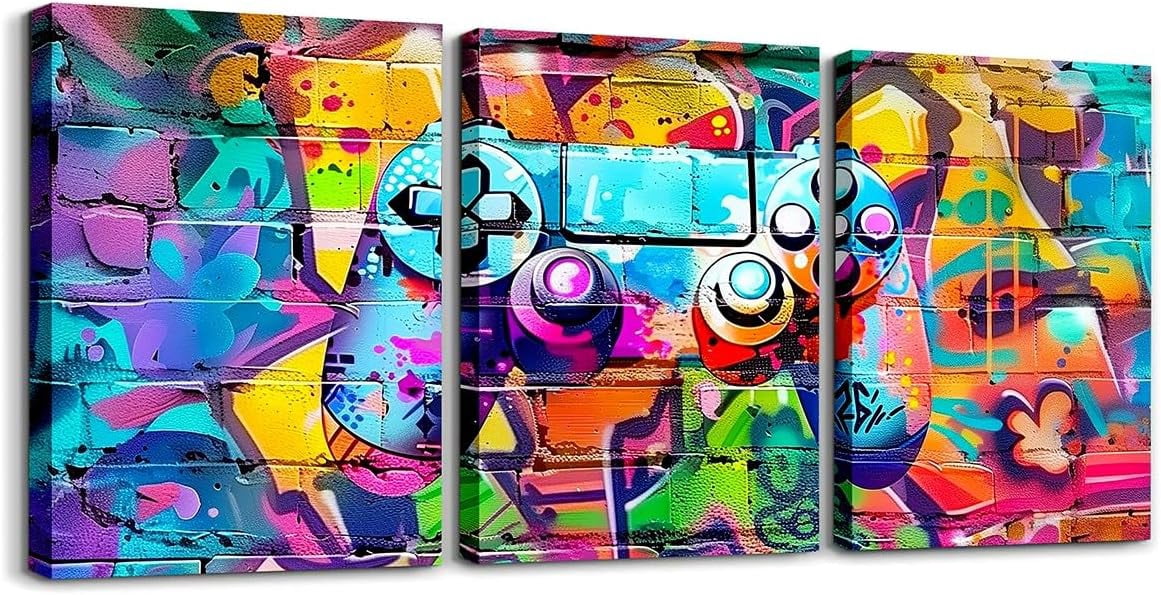 Hieng Kids Graffiti Dirt Bike Wall Paintings Motorcycle Canvas Wall ...