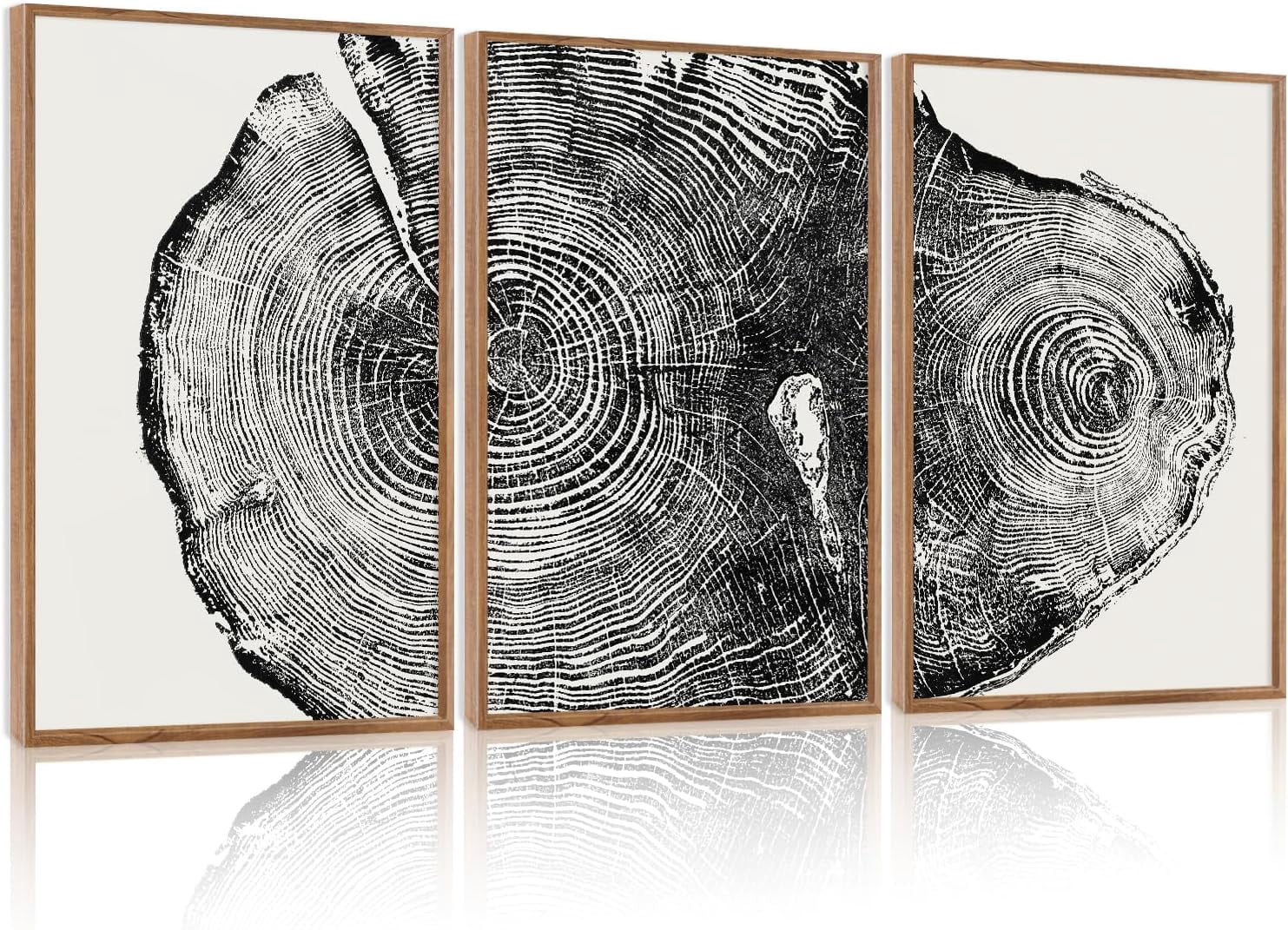 Hieng Large landscape Framed Canvas Wall Art 16x24 Inch Set of 3 ...