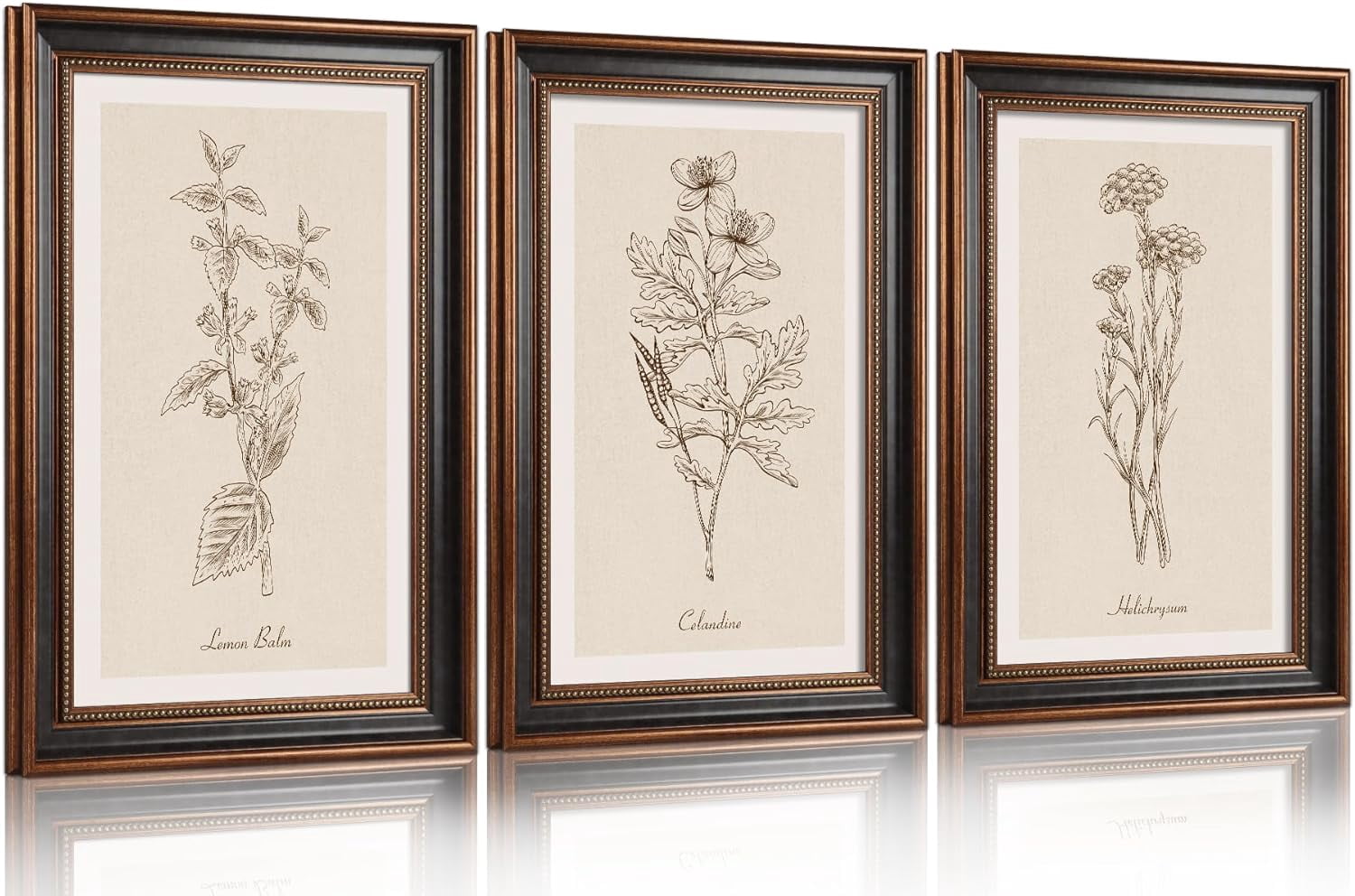 Hieng Large landscape Framed Canvas Wall Art 16x24 Inch Set of 3 ...