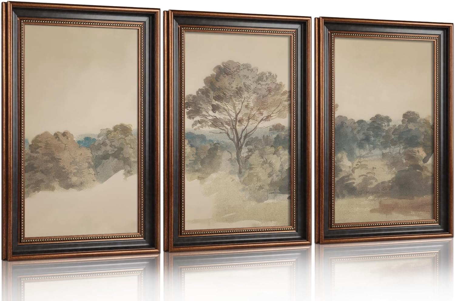 Hieng Large landscape Framed Canvas Wall Art 16x24 Inch Set of 3 ...