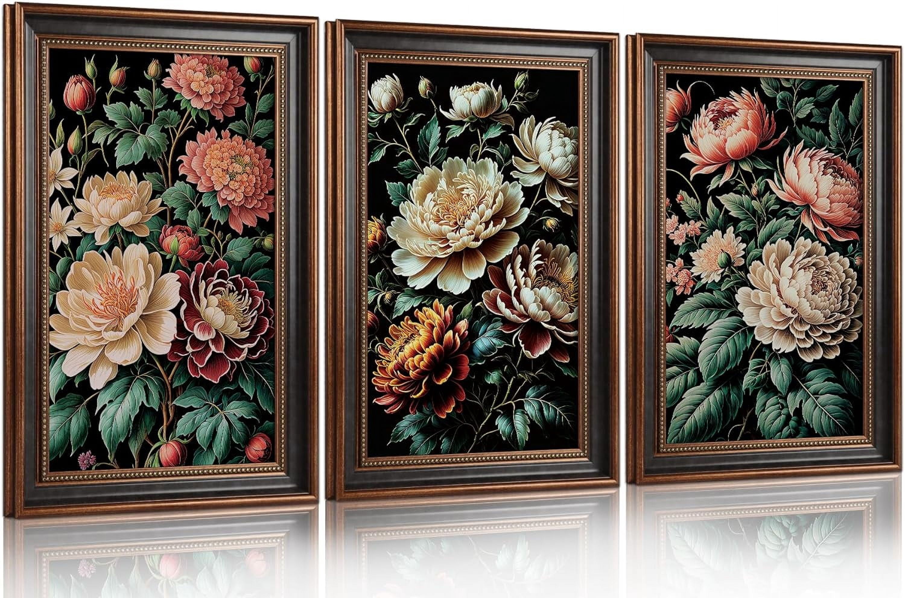 Hieng Large landscape Framed Canvas Wall Art 16x24 Inch Set of 3 ...