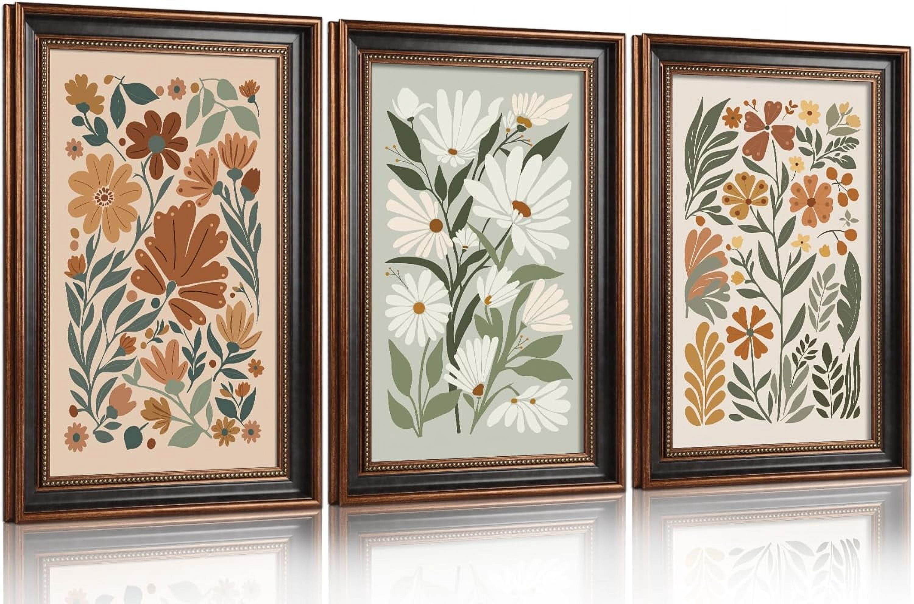 Hieng Large landscape Framed Canvas Wall Art 16x24 Inch Set of 3 ...
