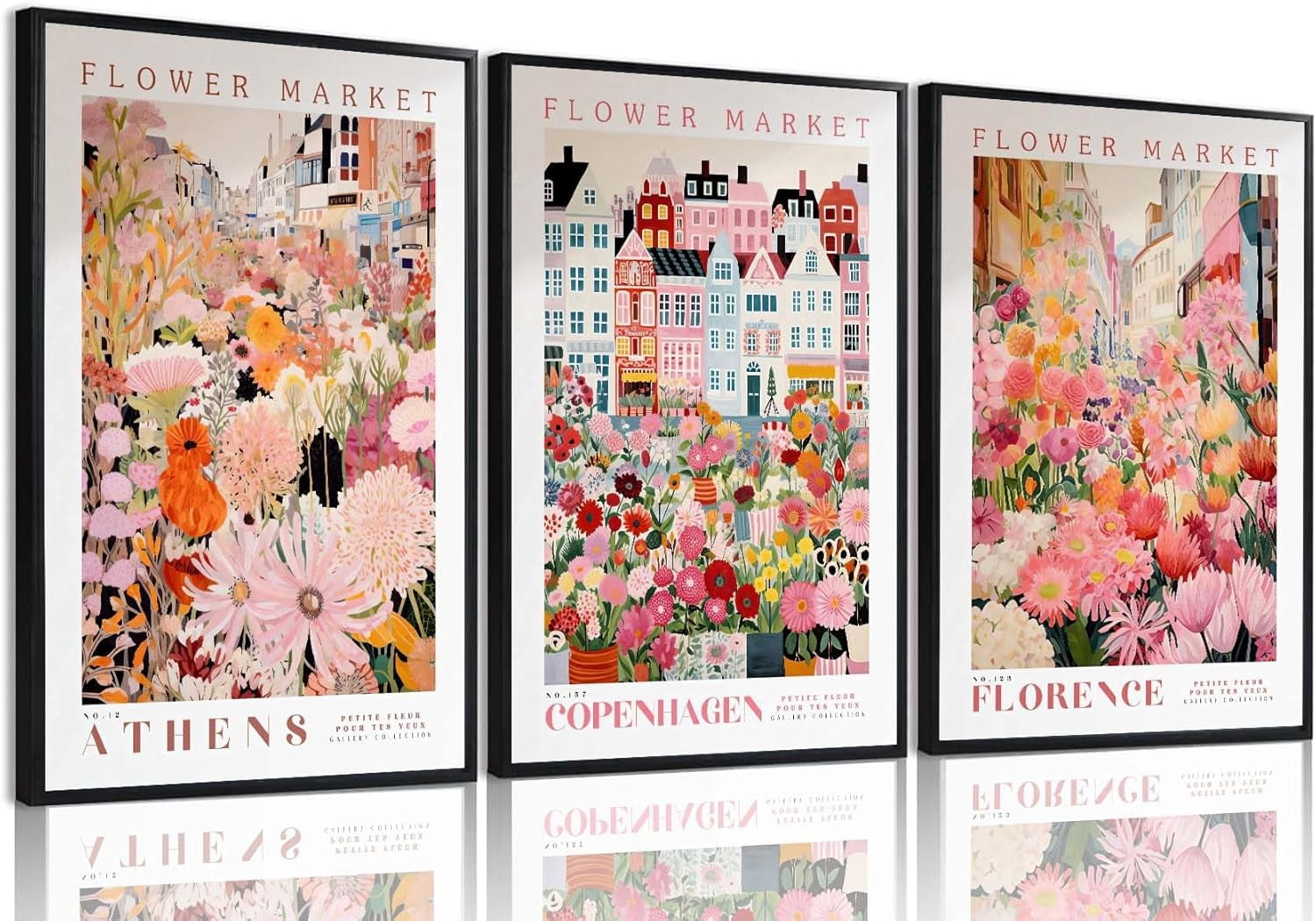 Hieng New York City Poster Travel Wall Art Canvas Framed Watercolor NYC ...