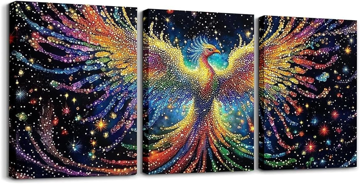 Hieng Tornado Canvas Wall Art - 3Pcs Pink Tornado Decorations Paintings ...