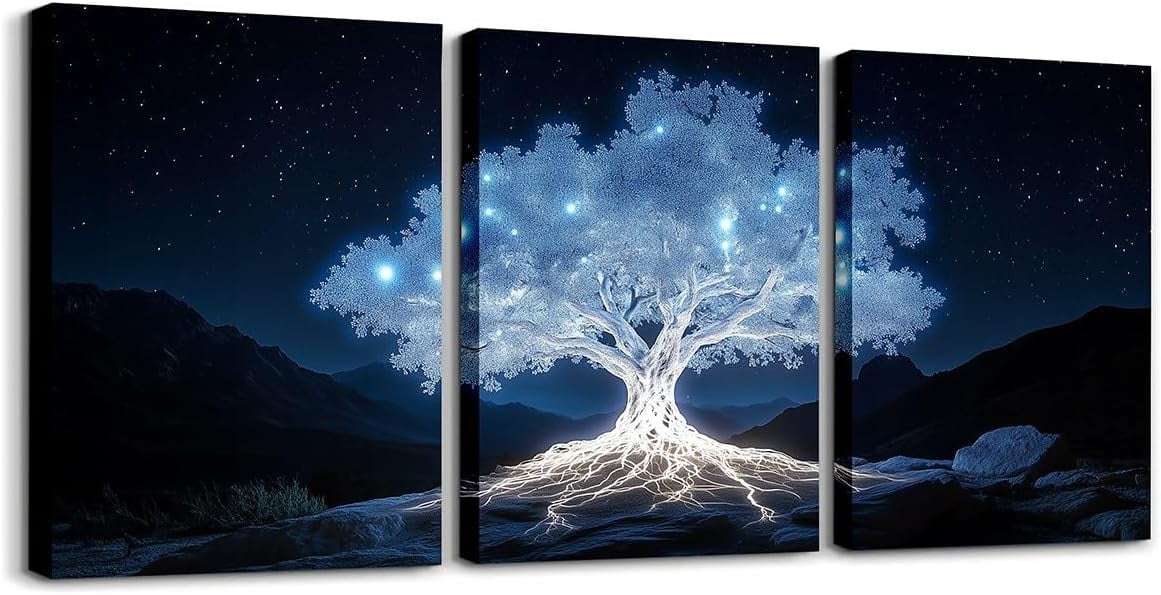 Hieng Tornado Canvas Wall Art - 3Pcs Pink Tornado Decorations Paintings ...