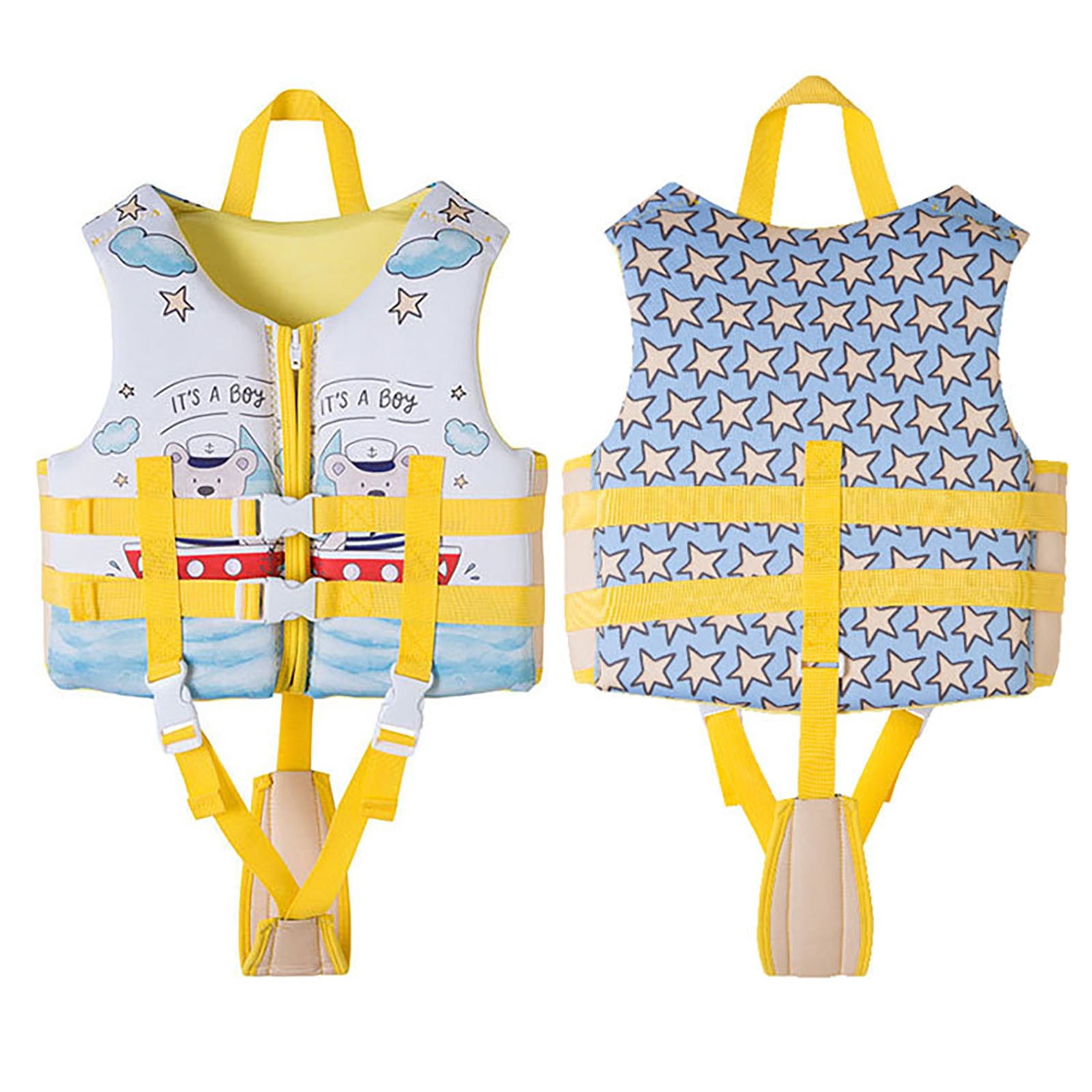 Hienoo Girls & Boys Cartoon Swimwear Life Vest Buoyancy Life Jacket ...