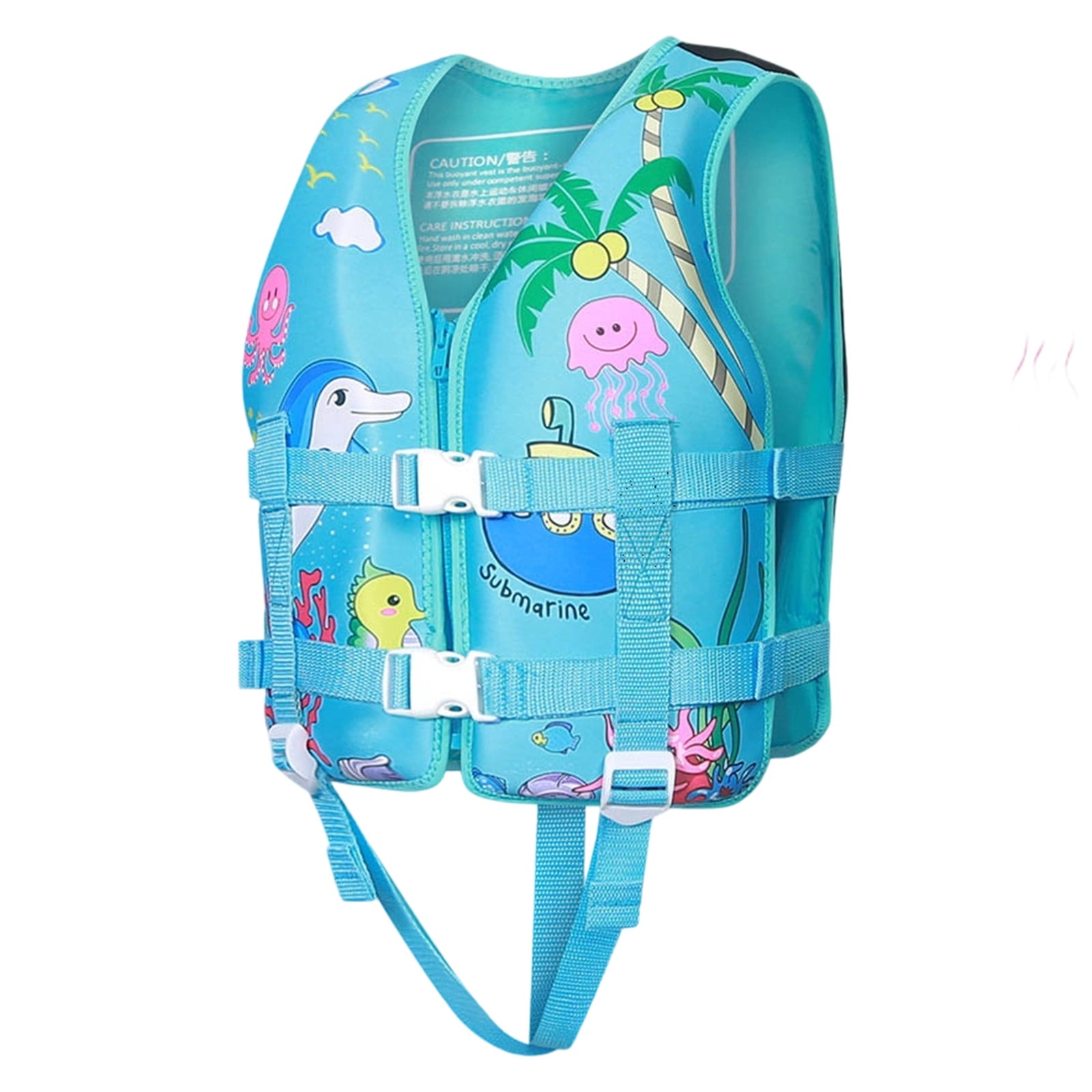 Hienoo Girls Swimwear Life Vest Bathing Suit Buoyancy Swimsuit for ...