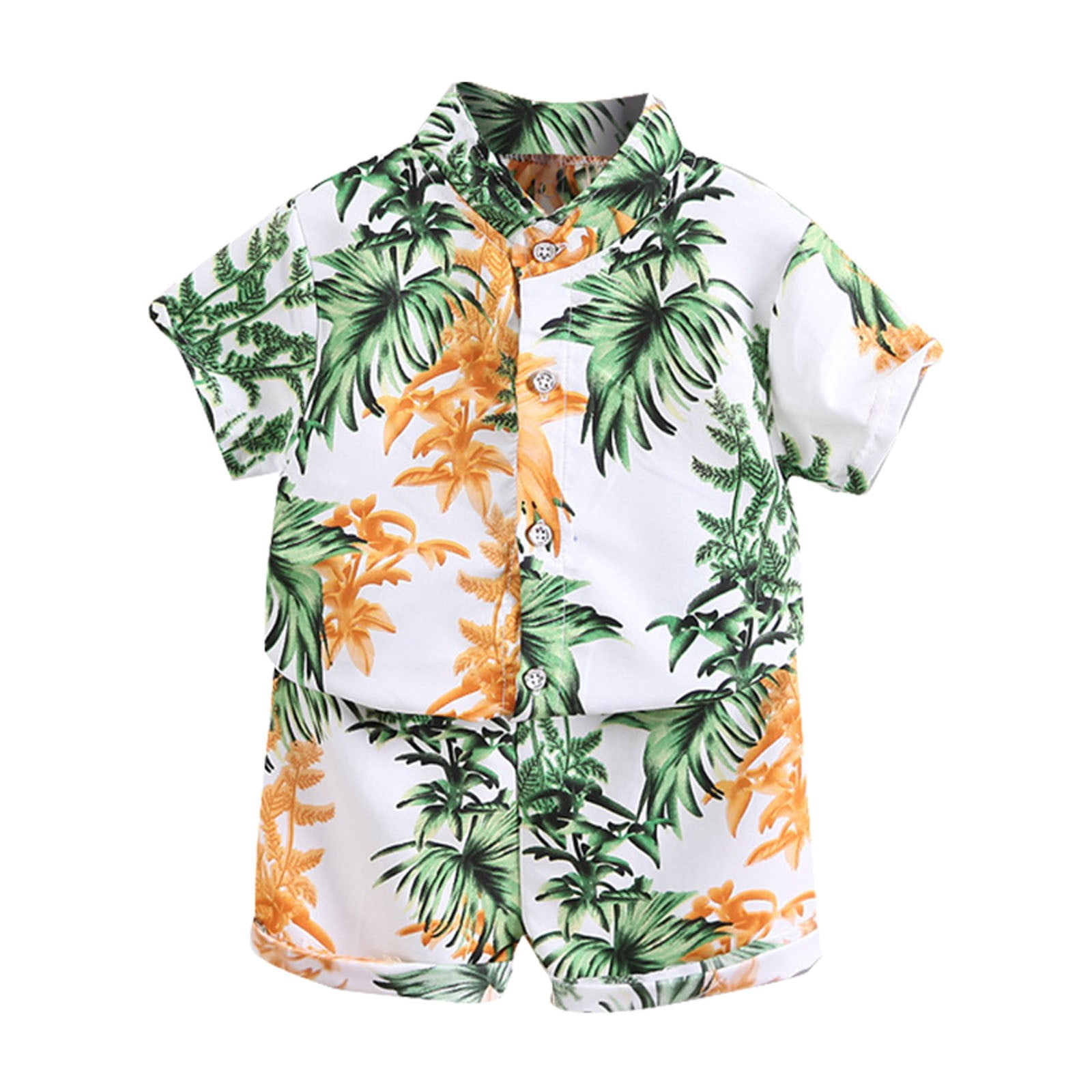 Hienoo Infant Boys 2-Piece Outfit Set Hawaii Beach Suit Tropical Print ...