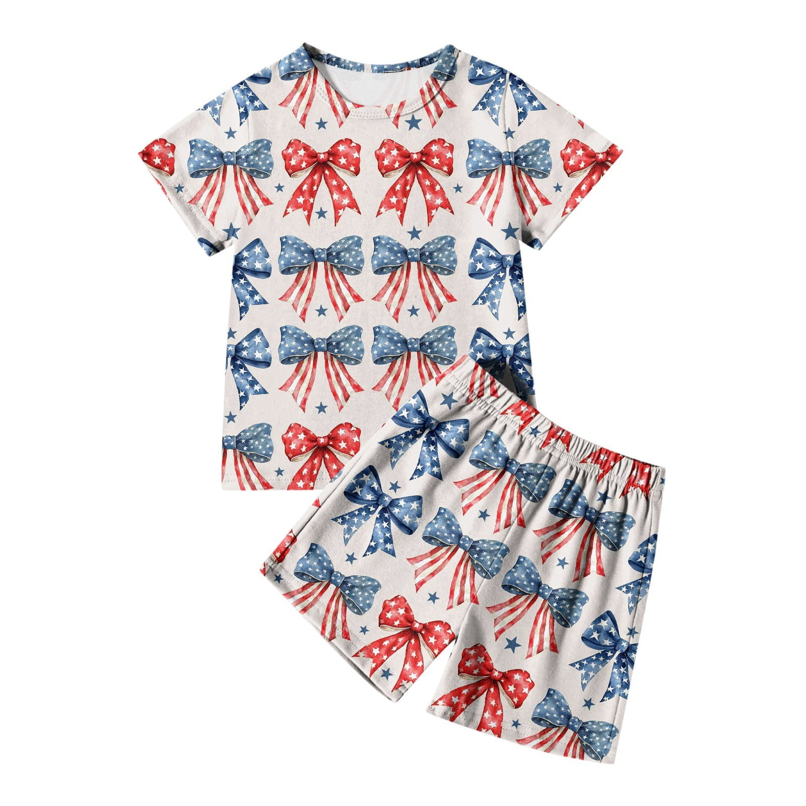 Hienoo Little Boys Independence Day Pajamas Short Sleeve Tshirt ...