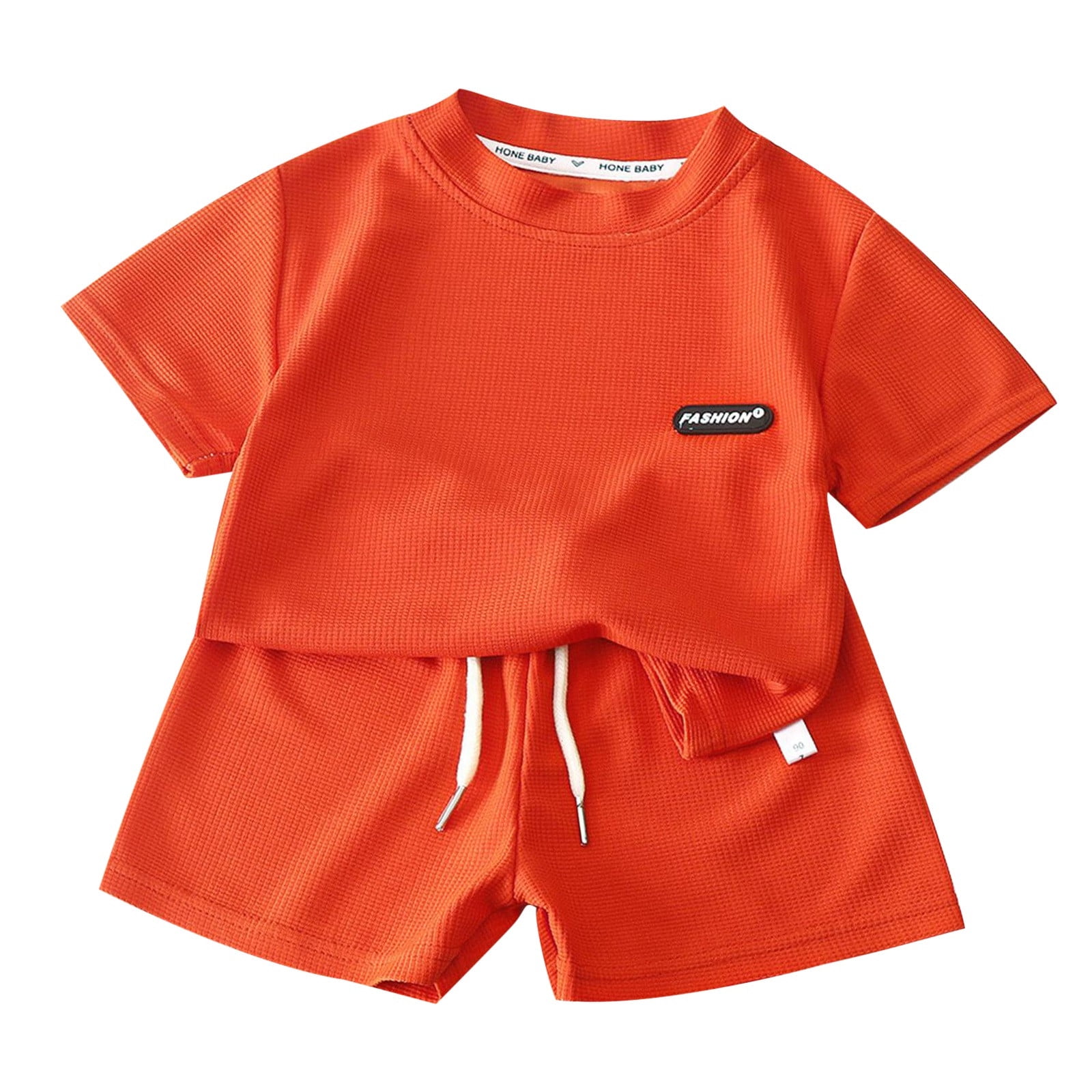 Hienoo Tween Boy Shorts Clothing Set Sports Tracksuit Short Sleeved T ...