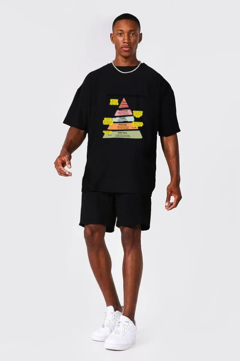 Hierarchy Of Dad Jokes Funny Chart Diagram T-Shirt Dad Jokes, for men & women, up to size 5XL ...