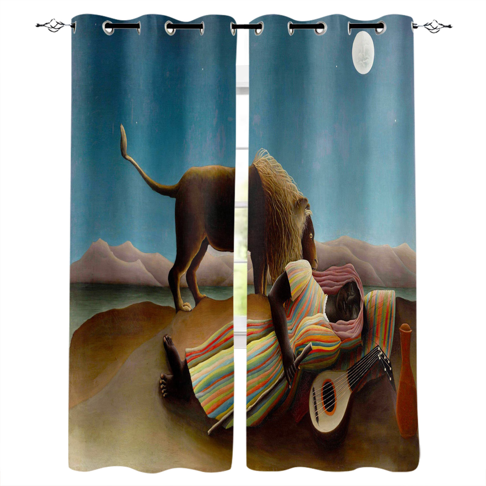 Hieroglyphic Carvings Ancient Egyptian Temple Room Curtains Large ...