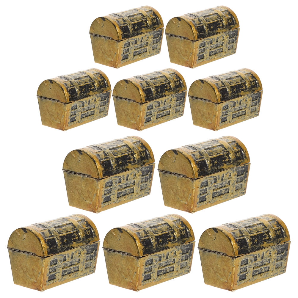 Hieromout 10Pcs Mini Treasure Box Mini Pirate Treasure Chests Vintage ...