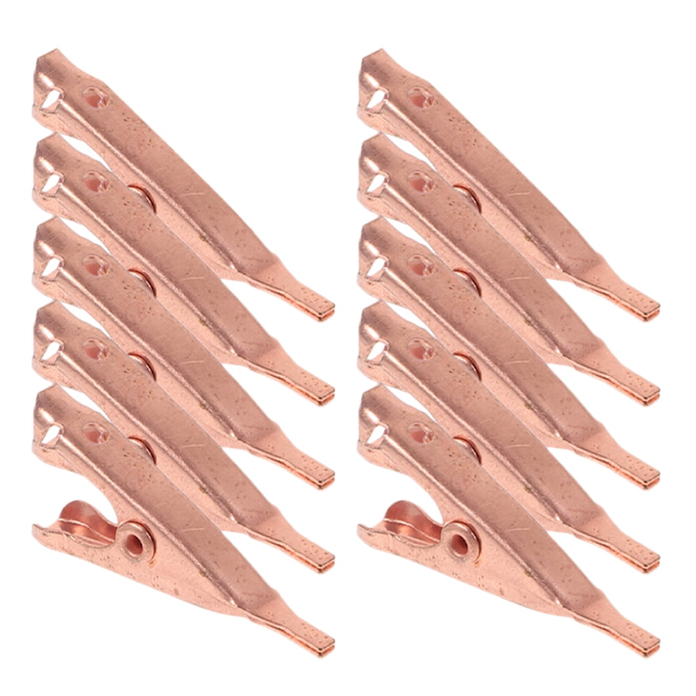 Hieromout 10pcs Copper Alligator Clamps , Alligator Test Clips Charging ...