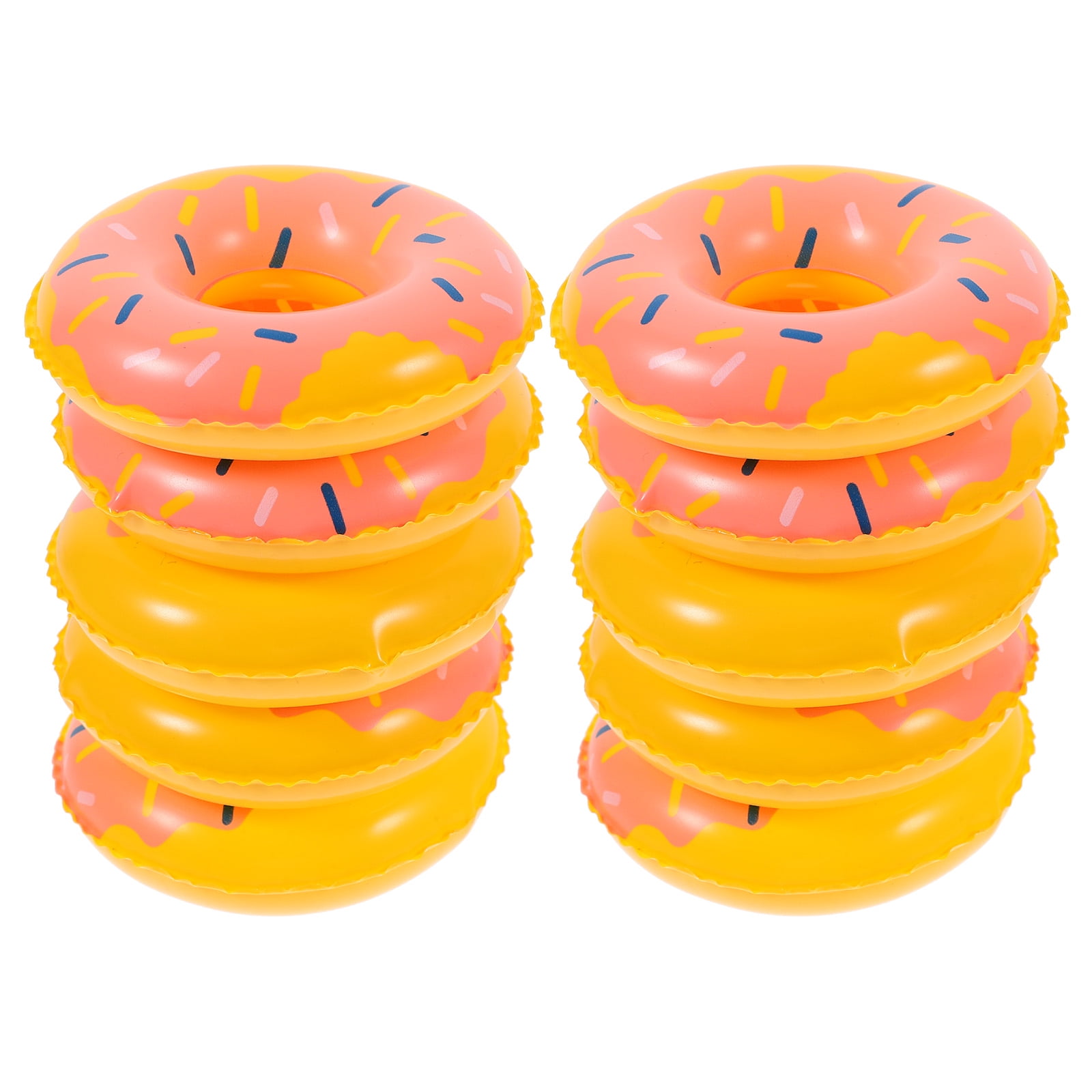 Hieromout 10pcs Mini Doughnut Swim Rings Doll House Miniature Floating ...