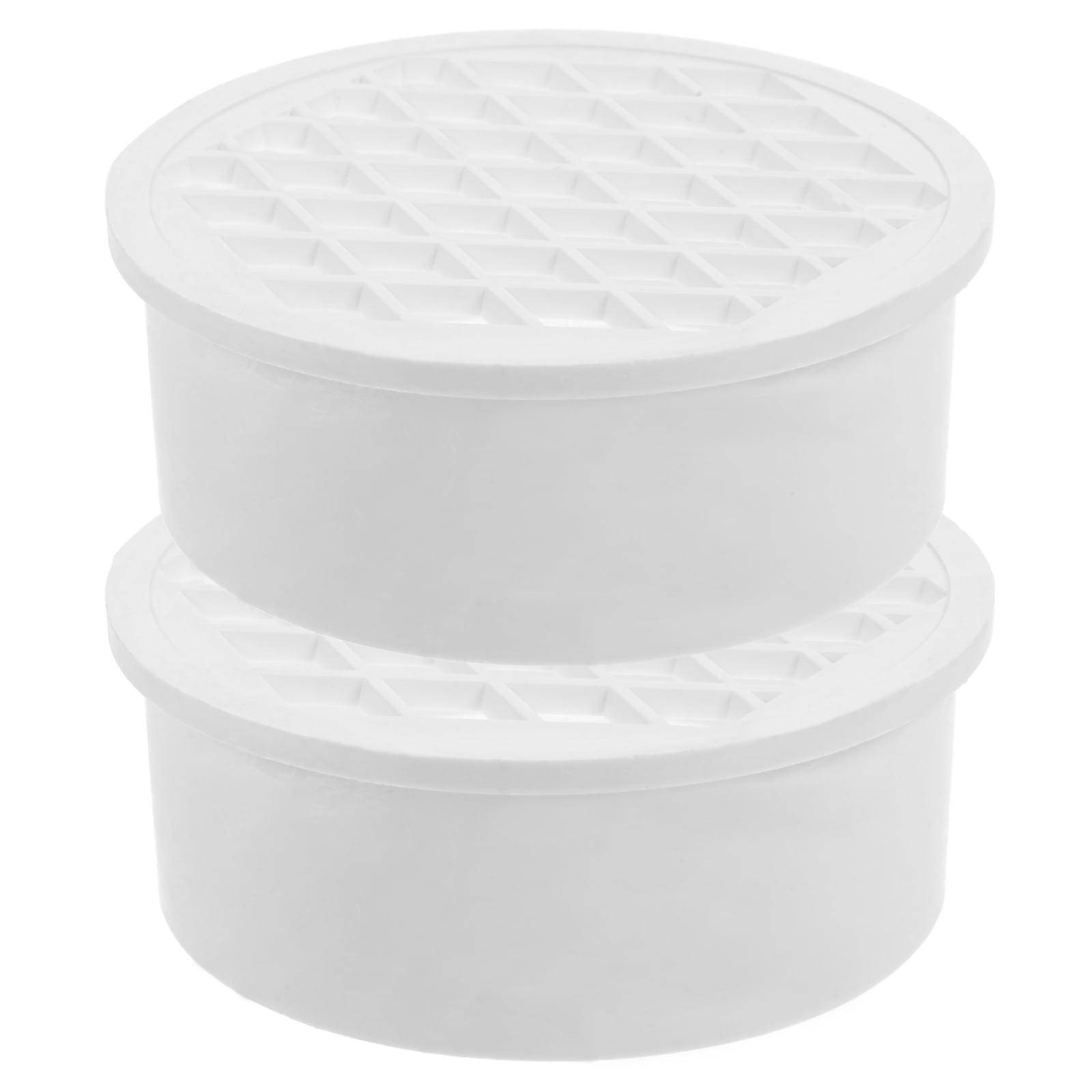 CTIRCHIU Hieromout 2Set White PVC Floor Drain Grate Prevent Clogging ...