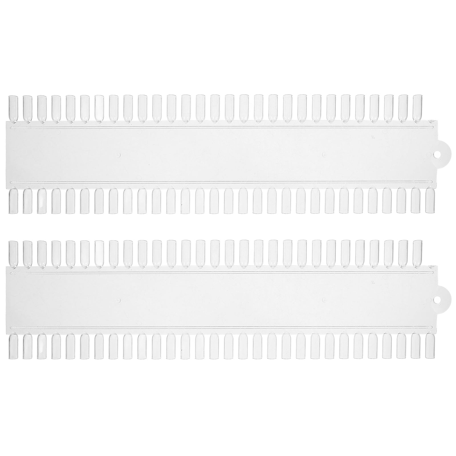 Hieromout 2pcs Nail Tip Display Board Double Layer 60 Tip Fingernail ...
