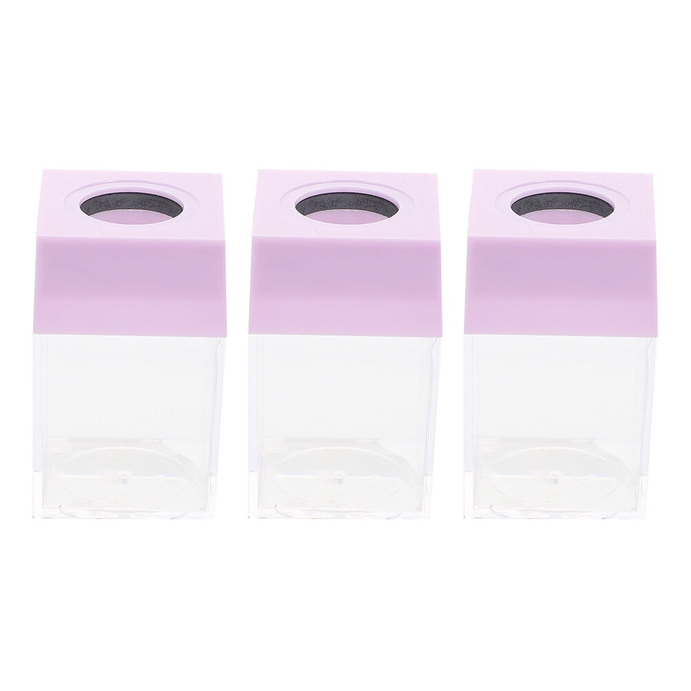 Hieromout 3Pcs Creative Paper Clip Square Tube Paper Clip Magnetic Paper Clip Container ...