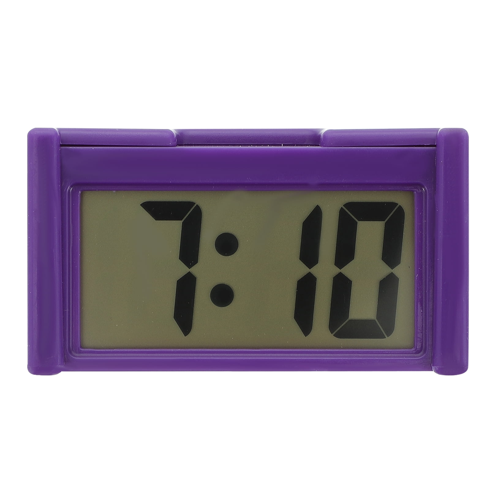 CTIRCHIU Digital Screen Car Dashboard Accessory Purple Mini Clock for ...