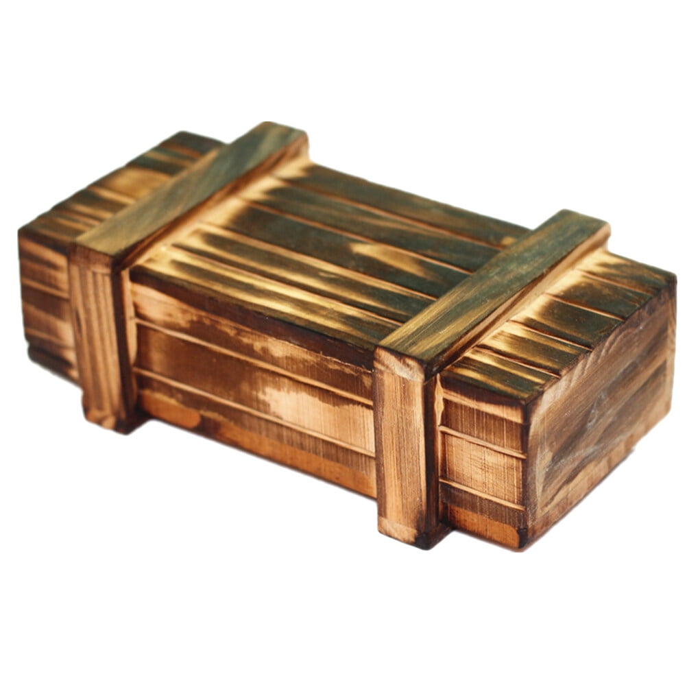 Hieromout Small Wooden Puzzle Box DIY Wooden Mysterious Box ...