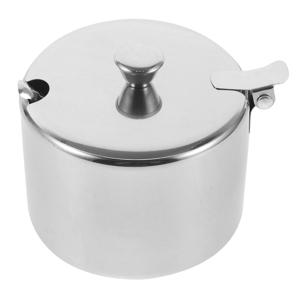 Hieromout Stainless Steel Sugar Bowls With Lid And Spoon Kitchen ...