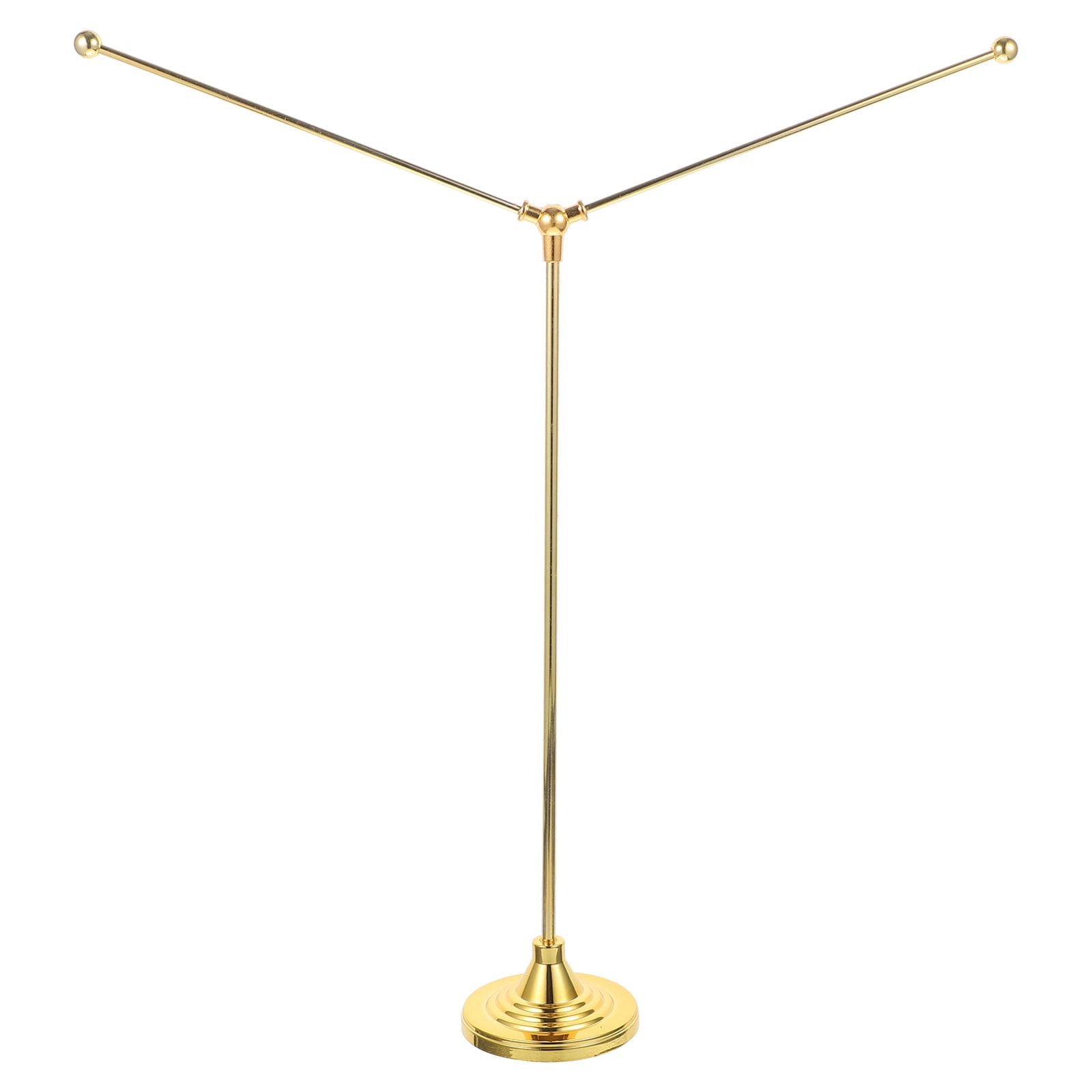CTIRCHIU Indoor Flagpole with Base Table Flag Holder Golden Metal 1Pcs ...