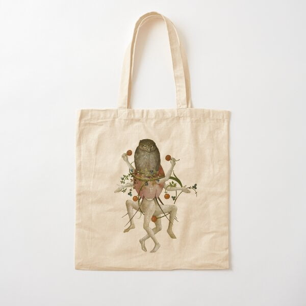 Hieronymus Bosch - Dancing Owl Cotton Tote Bag Canvas Tote Bag, Family ...