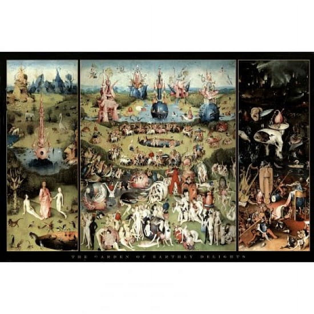 Hieronymus Bosch Delights Garden Of Earthly Delights Poster (24 x 36 ...