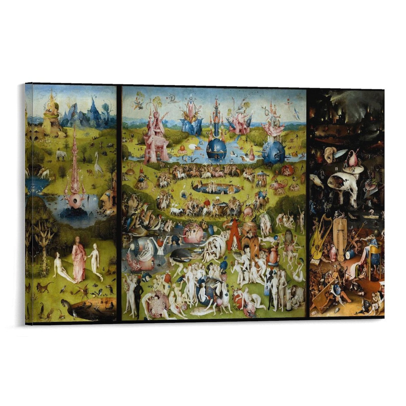 Hieronymus Bosch Notable Work The Garden of Earthly Delights Painting ...