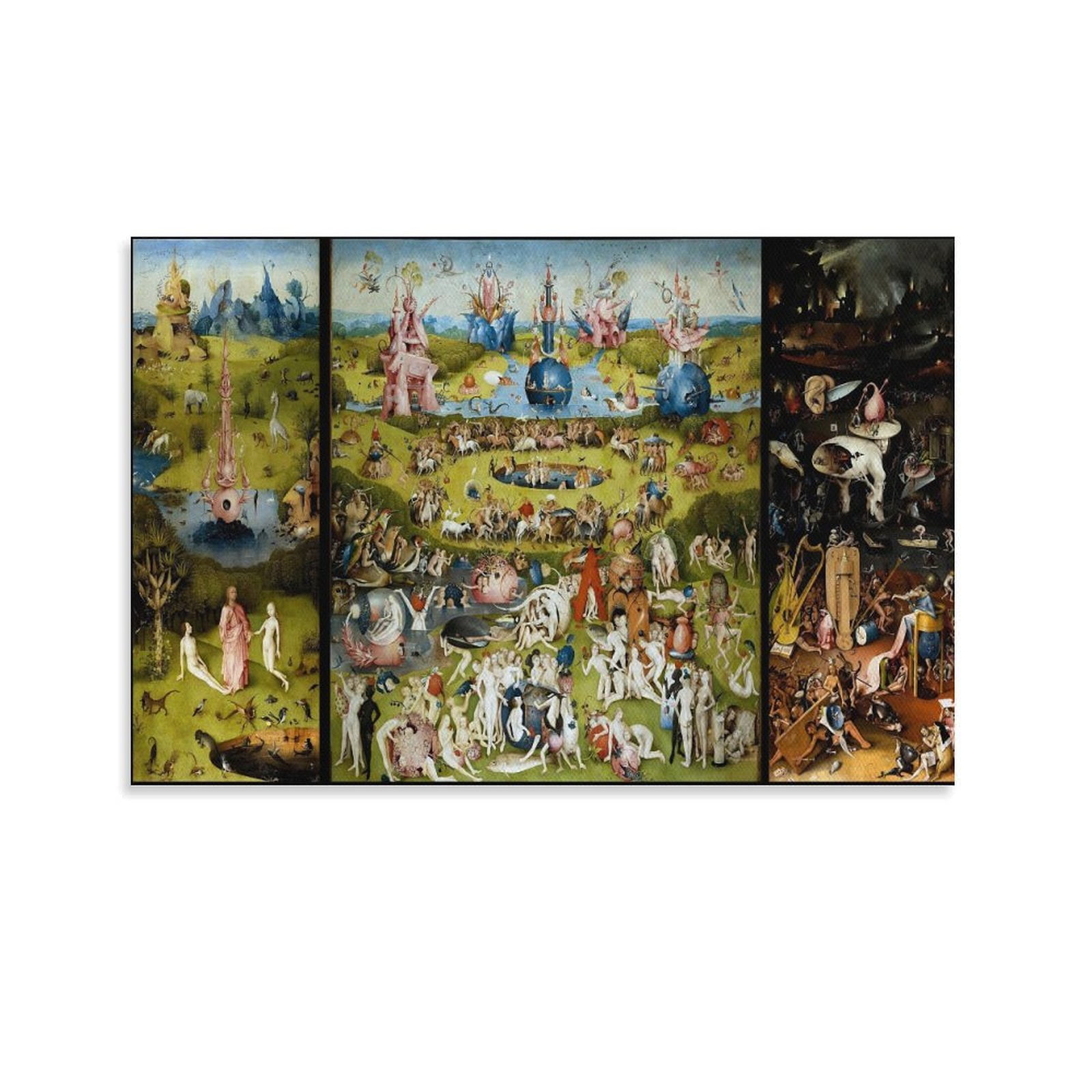 Hieronymus Bosch Notable Work The Garden of Earthly Delights Painting ...