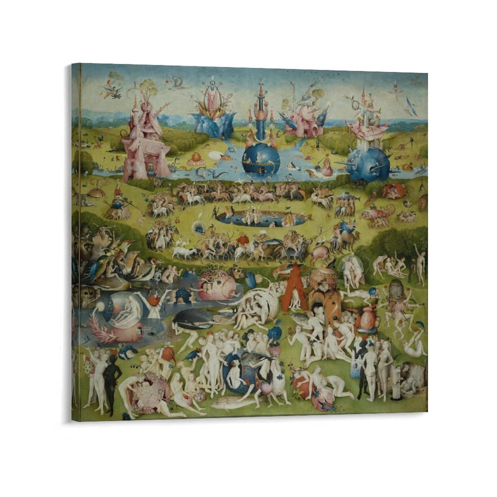 Hieronymus Bosch Notable Work The Garden of Earthly Delights Painting Art Poster Wall Art ...