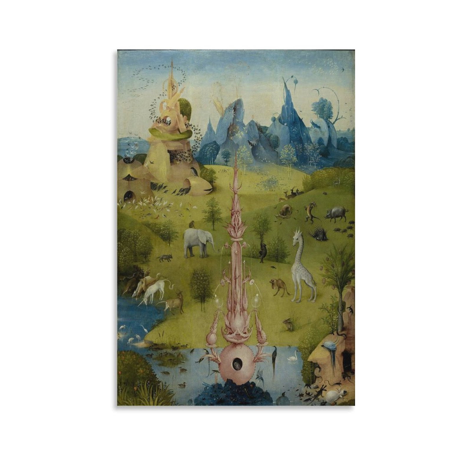 Hieronymus Bosch Notable Work Paradise on Earth Painting Art Poster ...
