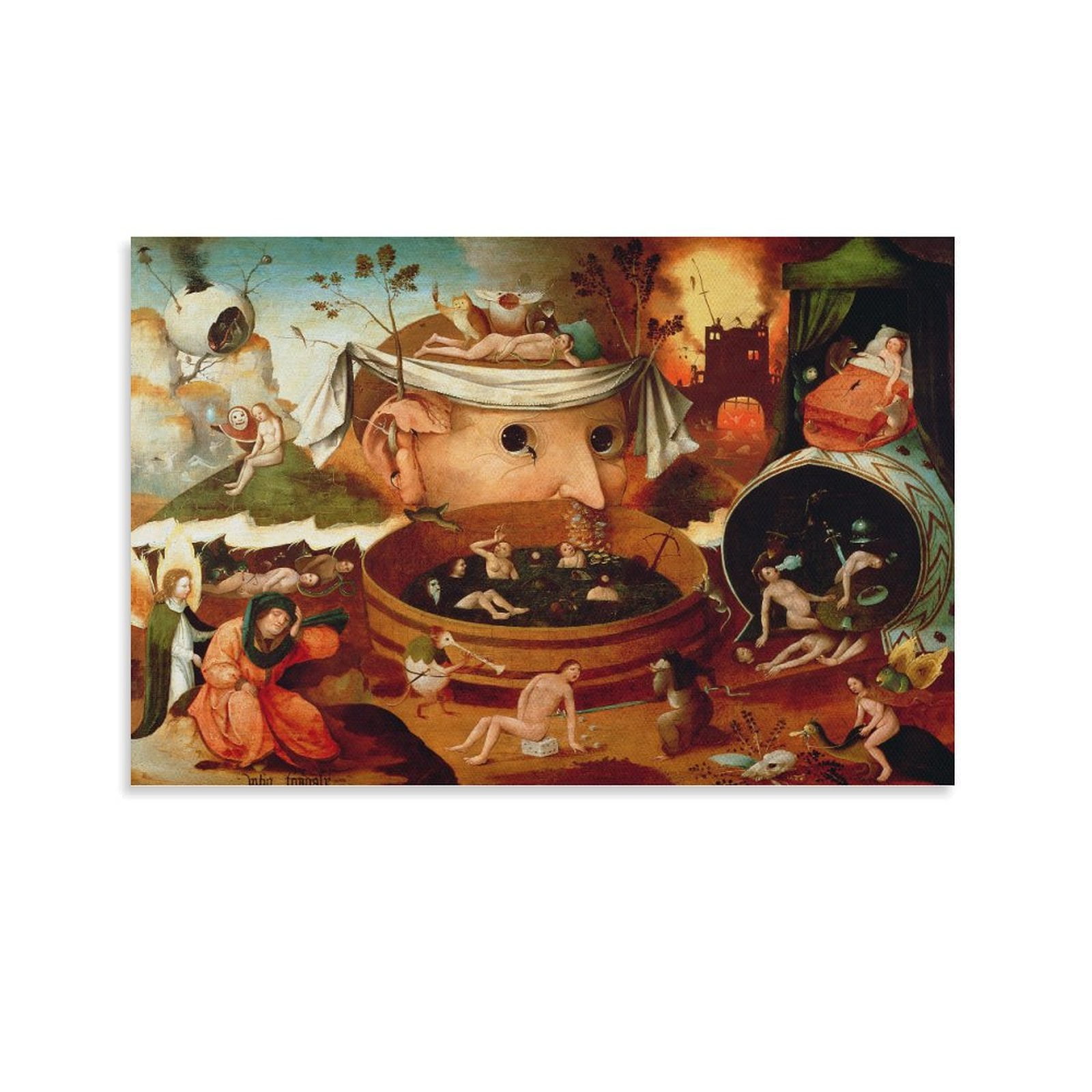 Hieronymus Bosch Notable Work Tondal's Vision Painting Art Poster ...