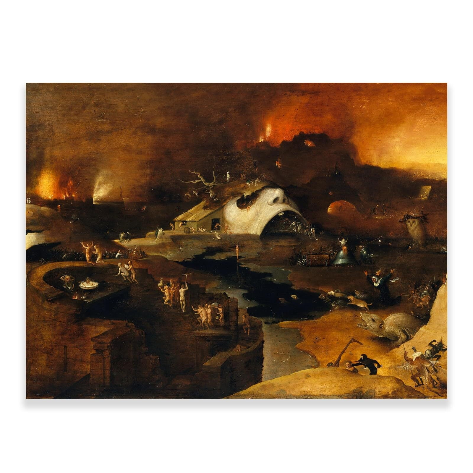 Hieronymus Bosch Print - Discesa Di Cristo Agli Inferi Poster ...