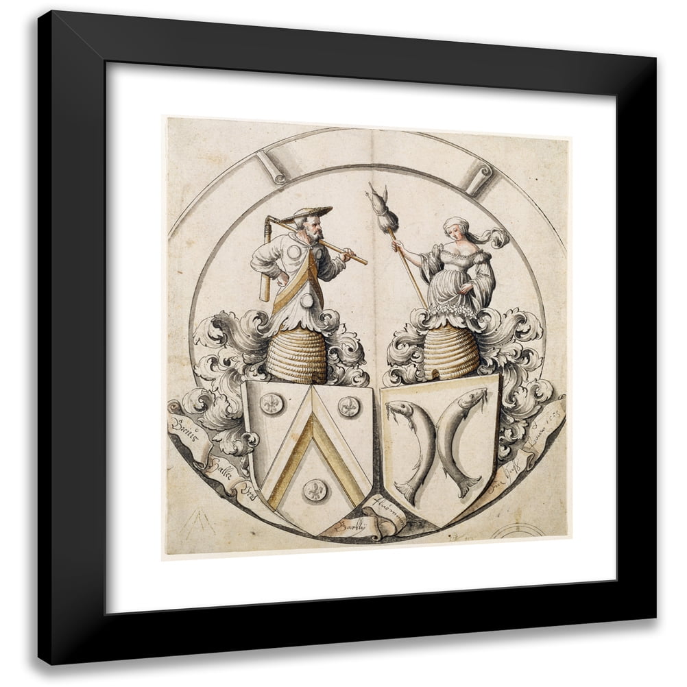 Hieronymus Lang 20x21 Black Modern Framed Museum Art Print Titled ...