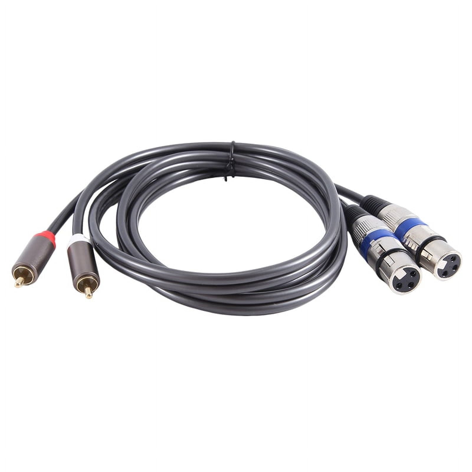 Hifi Audio Cable 2 Male to Xlr 3 Pin Female Mixing Console Amplifier ...