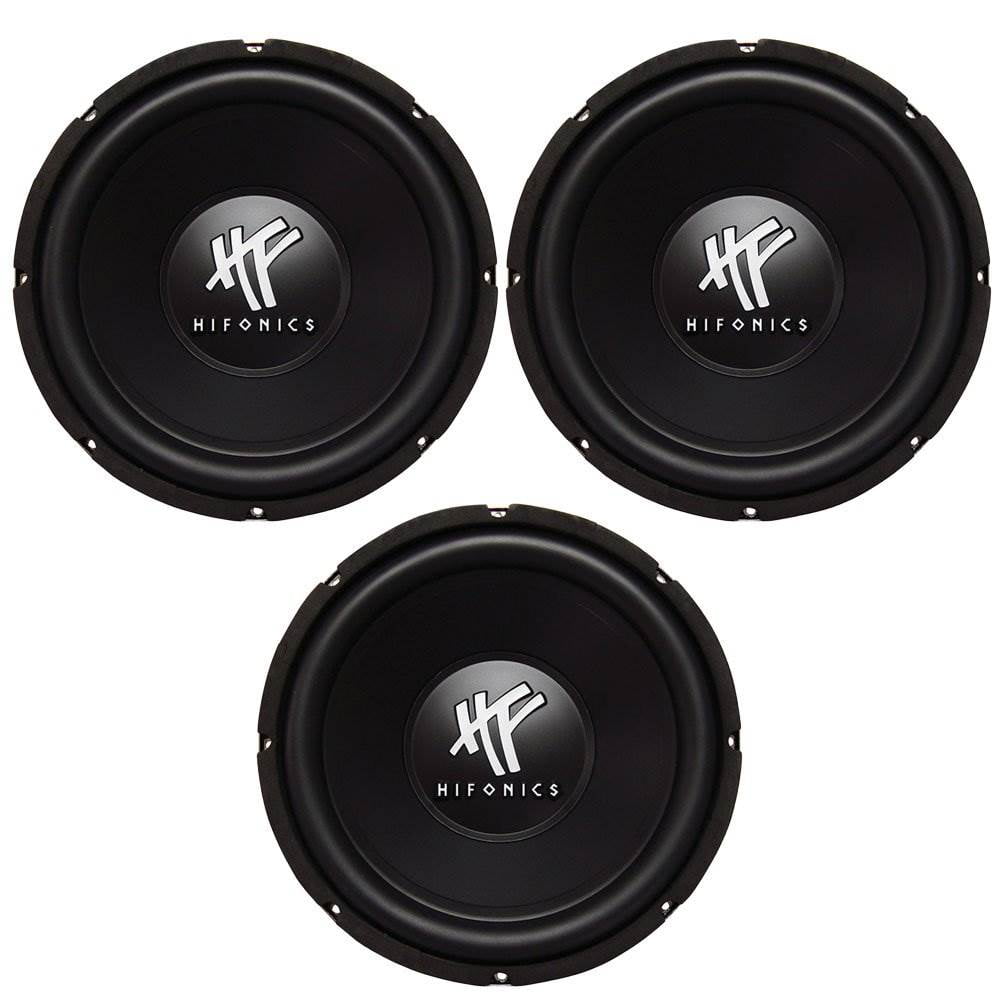 Hifonics 12" 800 Watt 4 Ohm DVC Car Audio Subwoofer Power Bass Sub (3 ...