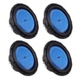 Hifonics 4 Pack ELITE 10” Shallow Subwoofer Dual Voice Coil Audio ...