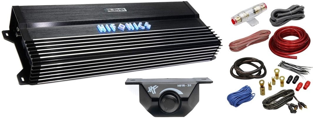 Hifonics A1500.1D 1500W Class-D Monoblock Car Amplifier & 4 Gauge AMP ...