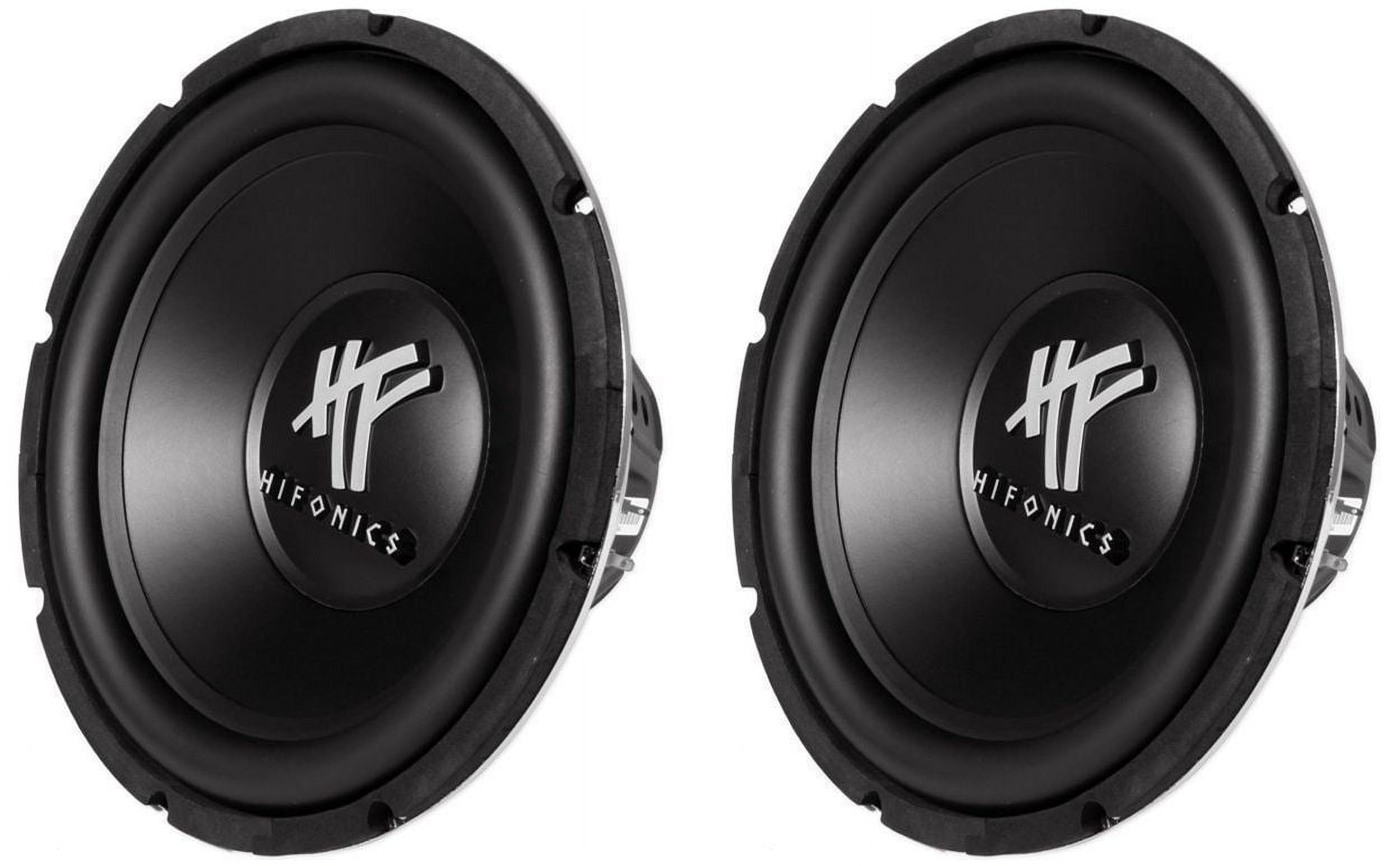 "Hifonics HFX12D4 HF Series 12"" Subwoofer Speakers Bundle, 800 Watt ...