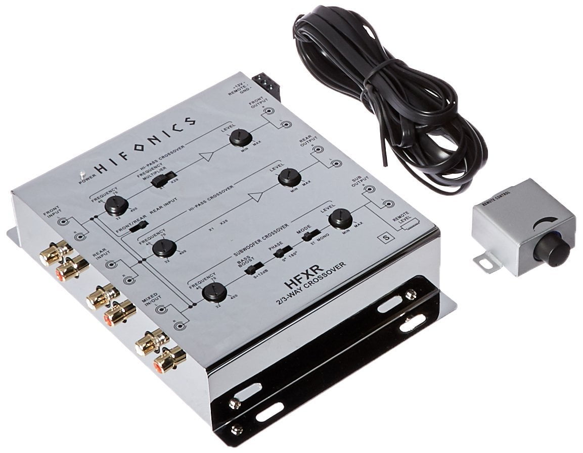 Hifonics HFXR 3-Way Active Crossover With Remote & 8.5 Volt Preamp ...
