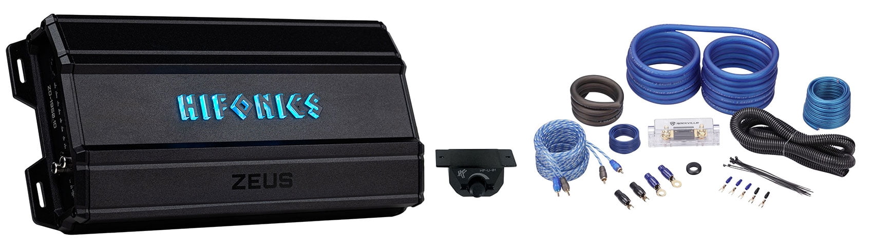 Hifonics ZD-1950.1D 1950 Watt Mono Car Audio Amplifier 1 Ohm Class-D ...