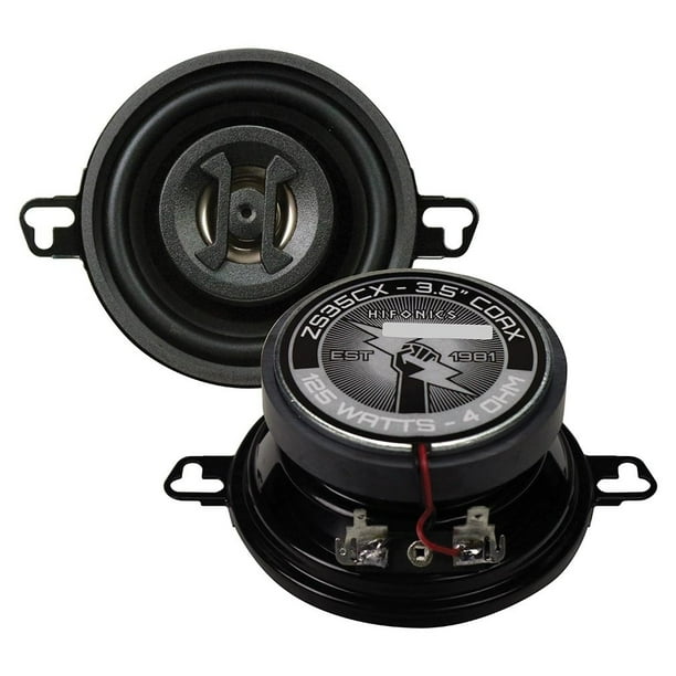 Hifonics ZS35CX Zeus 3.5” Coaxial Speaker BLACK Vehicle Component with ...