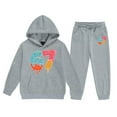 Hifoo Child Boys Outfit Sets Cartoon Number 67 Print Hooded Sweatshirt ...