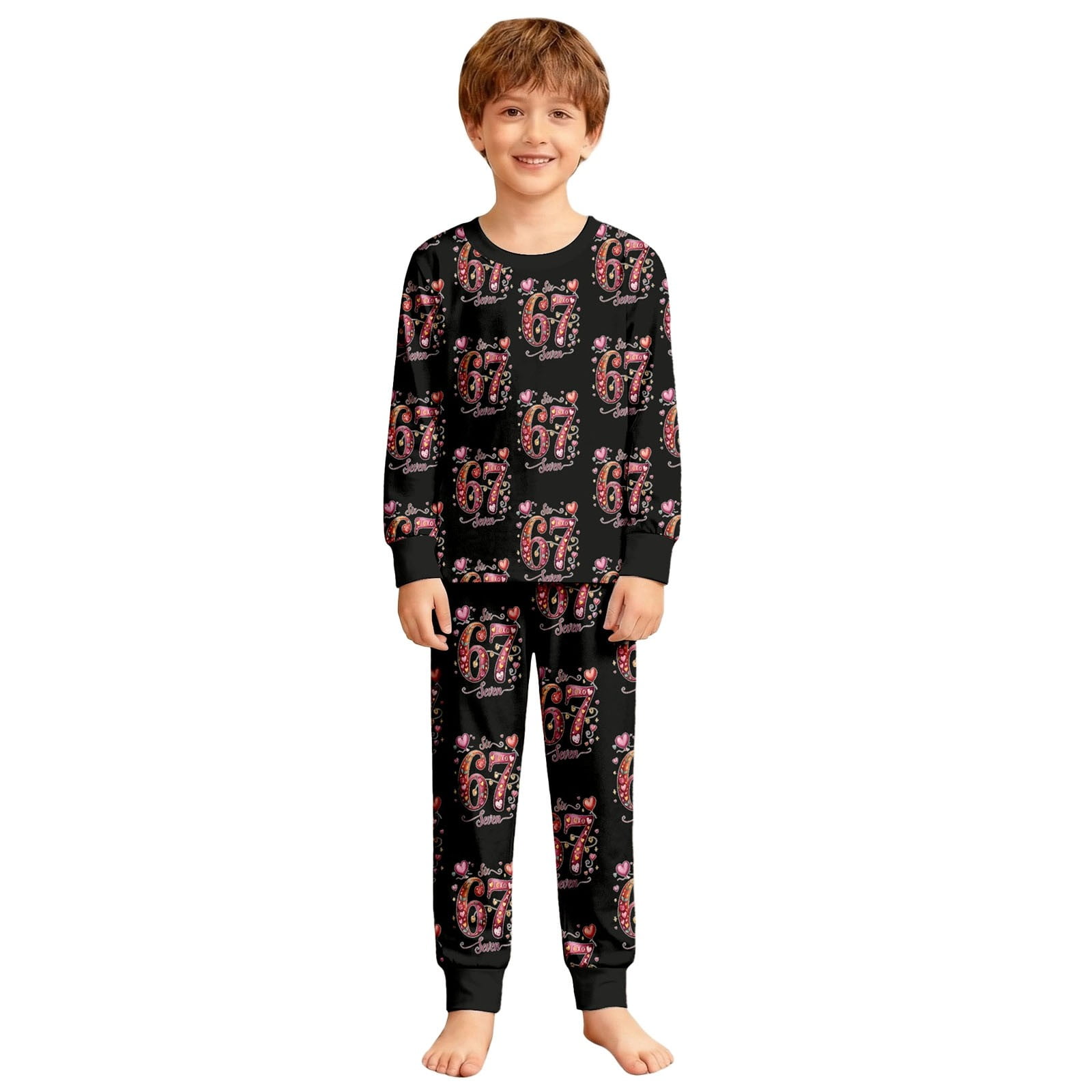 Hifoo Child Boys Outfit Sets Long Sleeve Soft Sleep O-Neck Tshirts ...