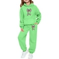 Hifoo Child Girls Outfit Sets Animal Print Long Sleeve Hooded ...