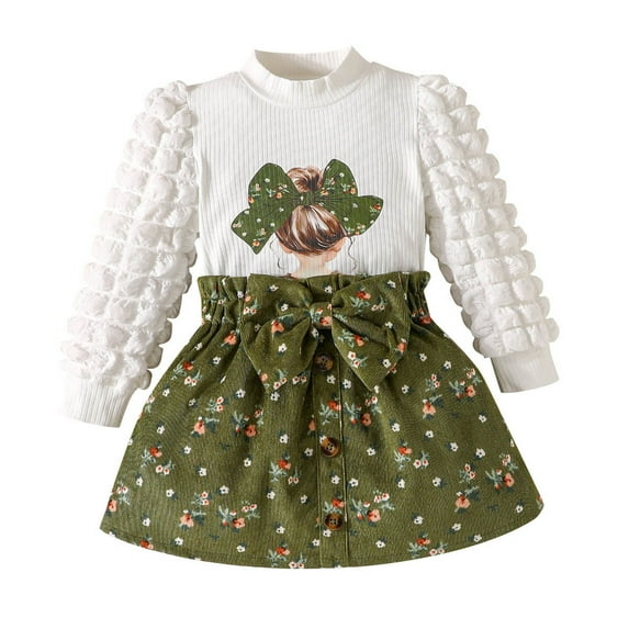 Hifoo Child Girls Outfit Sets Fall Outfit Long Sleeve Tops With ...